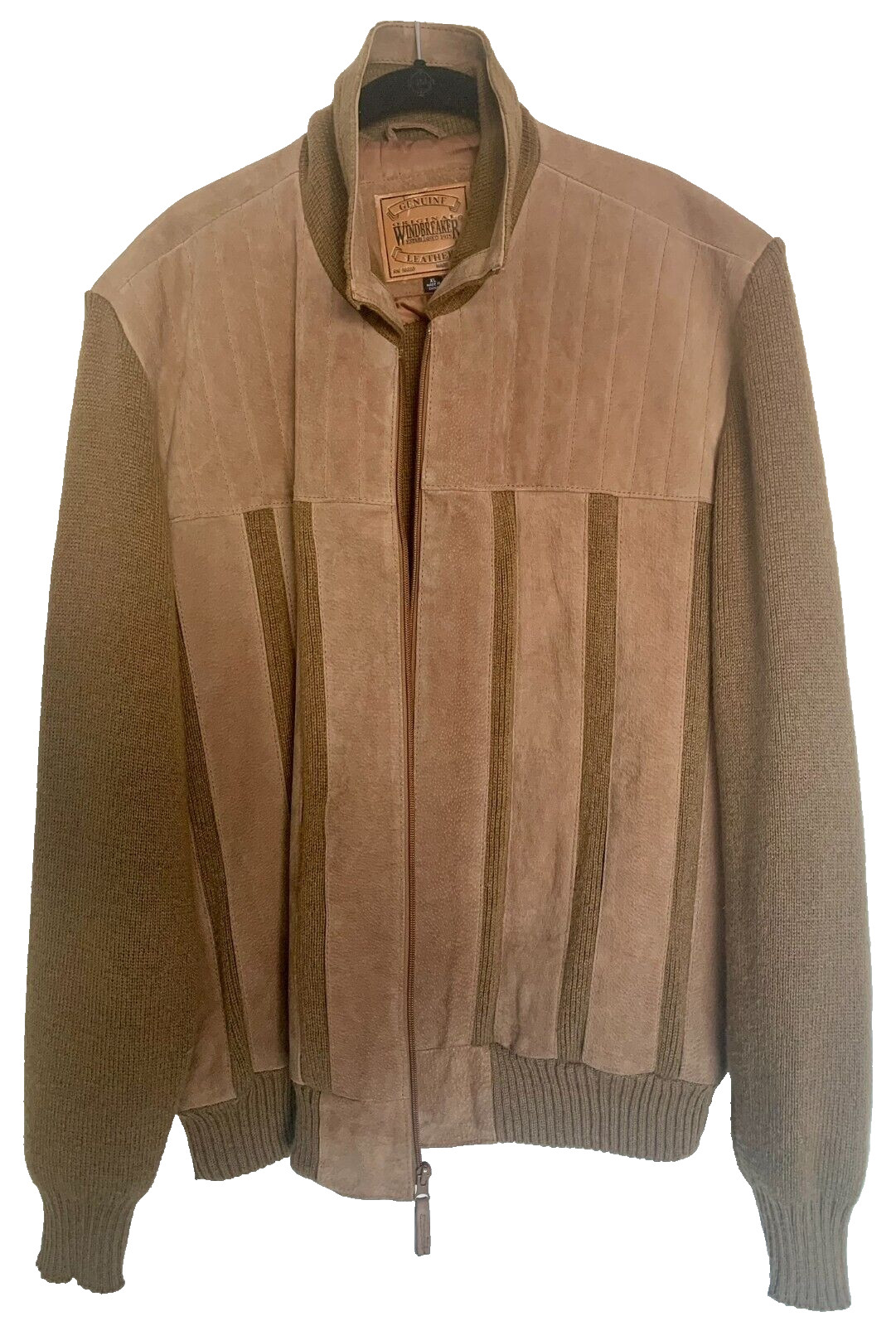 Genuine Original Windbreaker Leather Fabric Sweater J… - Gem