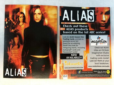 CHEAP PROMO CARD: ALIAS SEASON 1 (Inkworks 2002) #IS2 IMAGINATION ...