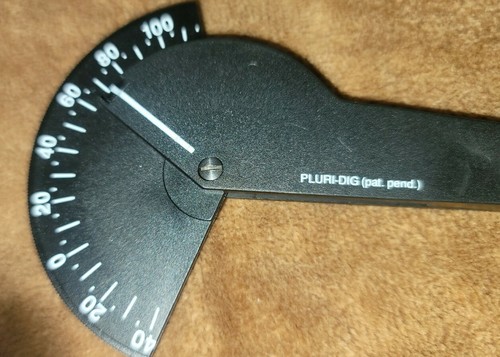 JAMAR Vintage Finger Goniometer Measure Flexion Hyper-Extension Plastic ...