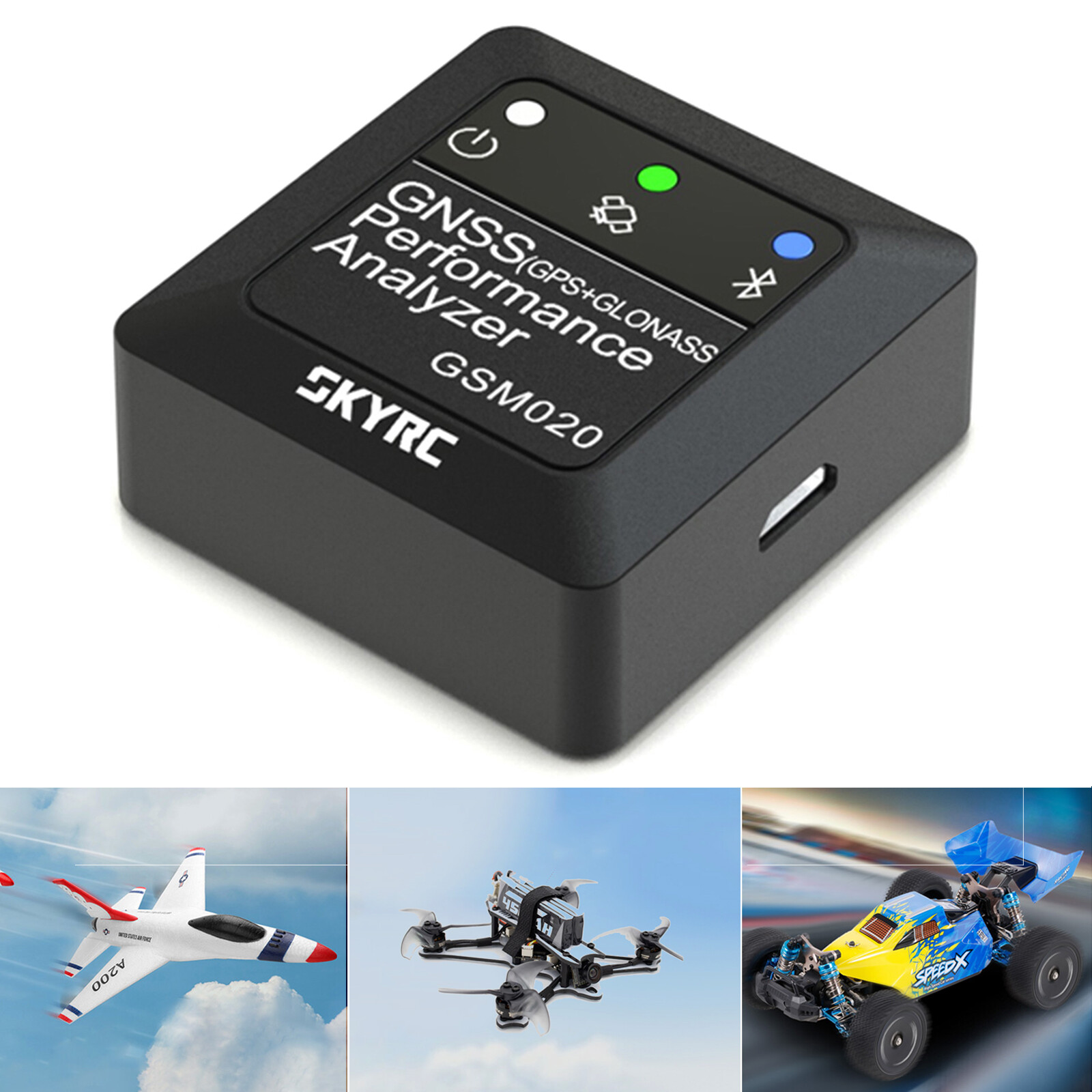 SKYRC GNSS GSM020 Performance Analyzer for RC Car Airplane Drone GPS RC ...