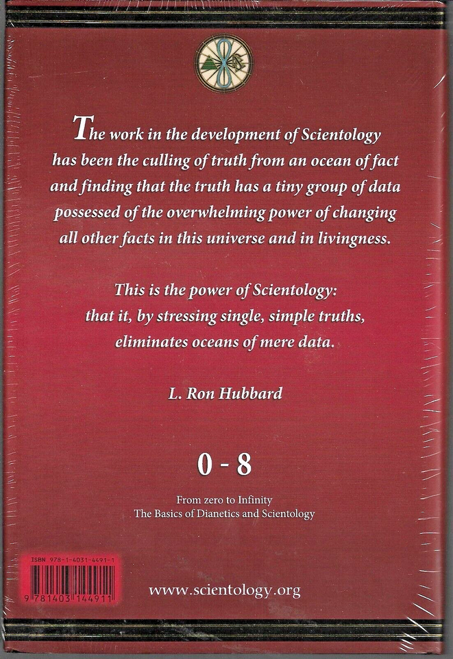 SCIENTOLOGY 0-8: The Book of Basics Hardback Novel By L. RON HUBBARD New in Wrap 9781403144911 ...