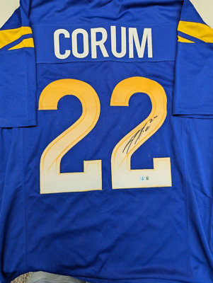 Blake Corum Autographed Custom LA Rams Jersey -Beckett COA | eBay