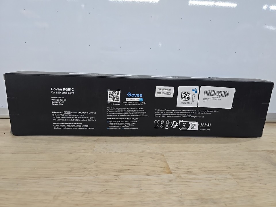 Govee RGBIC car led strip lights , App, remote control, music sync ...