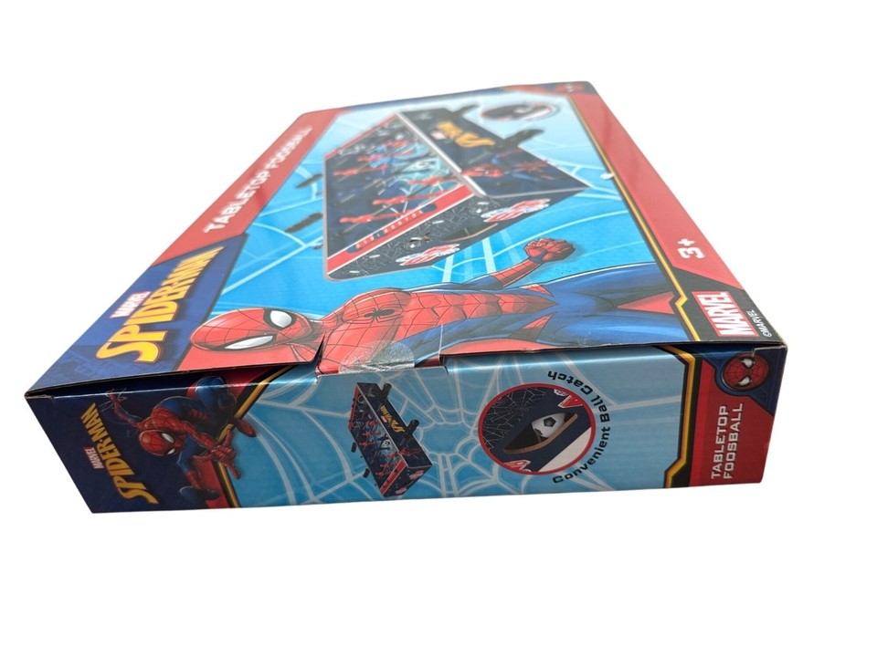 Marvel Spiderman Tabletop Foosball Game Red/Blue Design Age 3+ Arcade ...