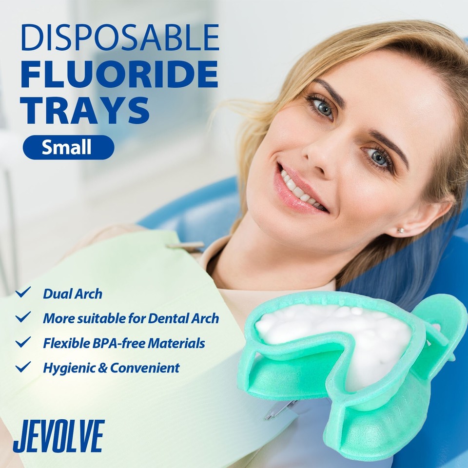 Disposable Dental Fluoride Trays Dual Arch Tray for Gel Foam S/M/L ...
