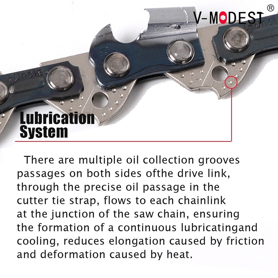 2PACK 10" Chainsaw Chain Blade For Bauer Harbor Freight 20V 3/8"LP .043 ...