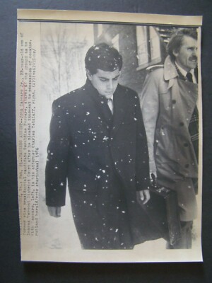 AP Wire Press Photo 1986 John Zaccaro Jr 22 Arrested Possessing Cocaine ...