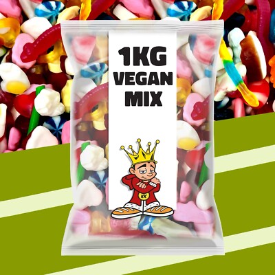 1kg Vegan Fizzy Sweet Mix - Mix Of Fizzy Jelly Pick N Mix Sweets FAST ...