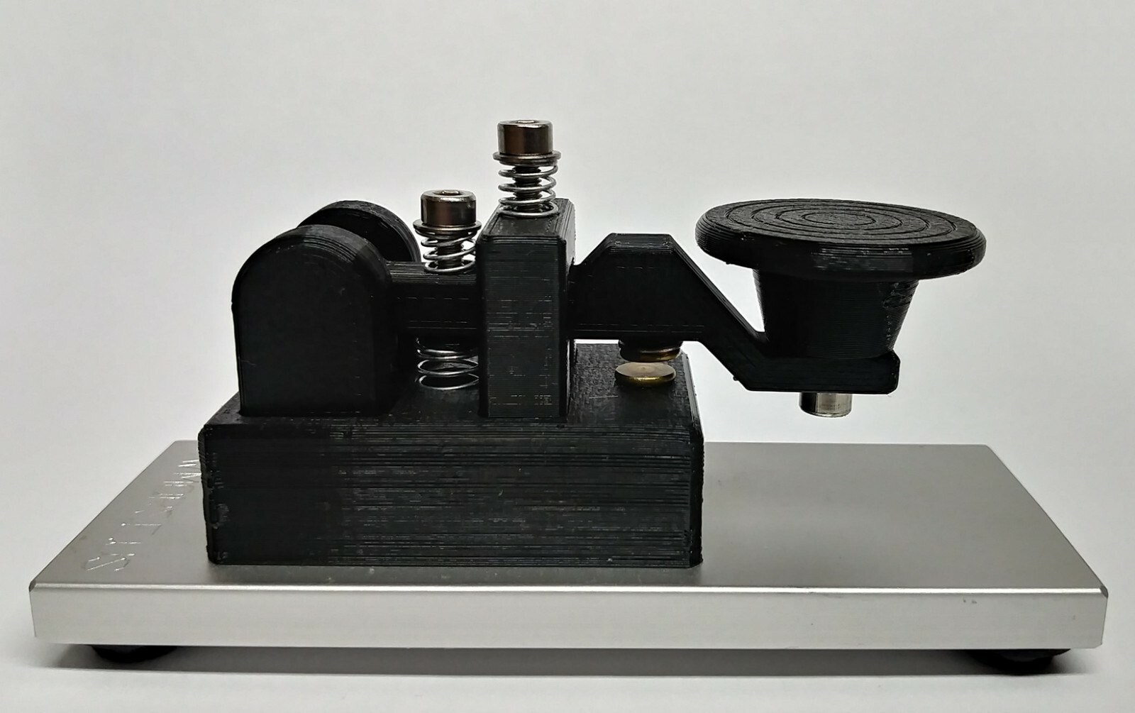 Black Morse Code Straight Key With Aluminum Base MADE IN USA | eBay