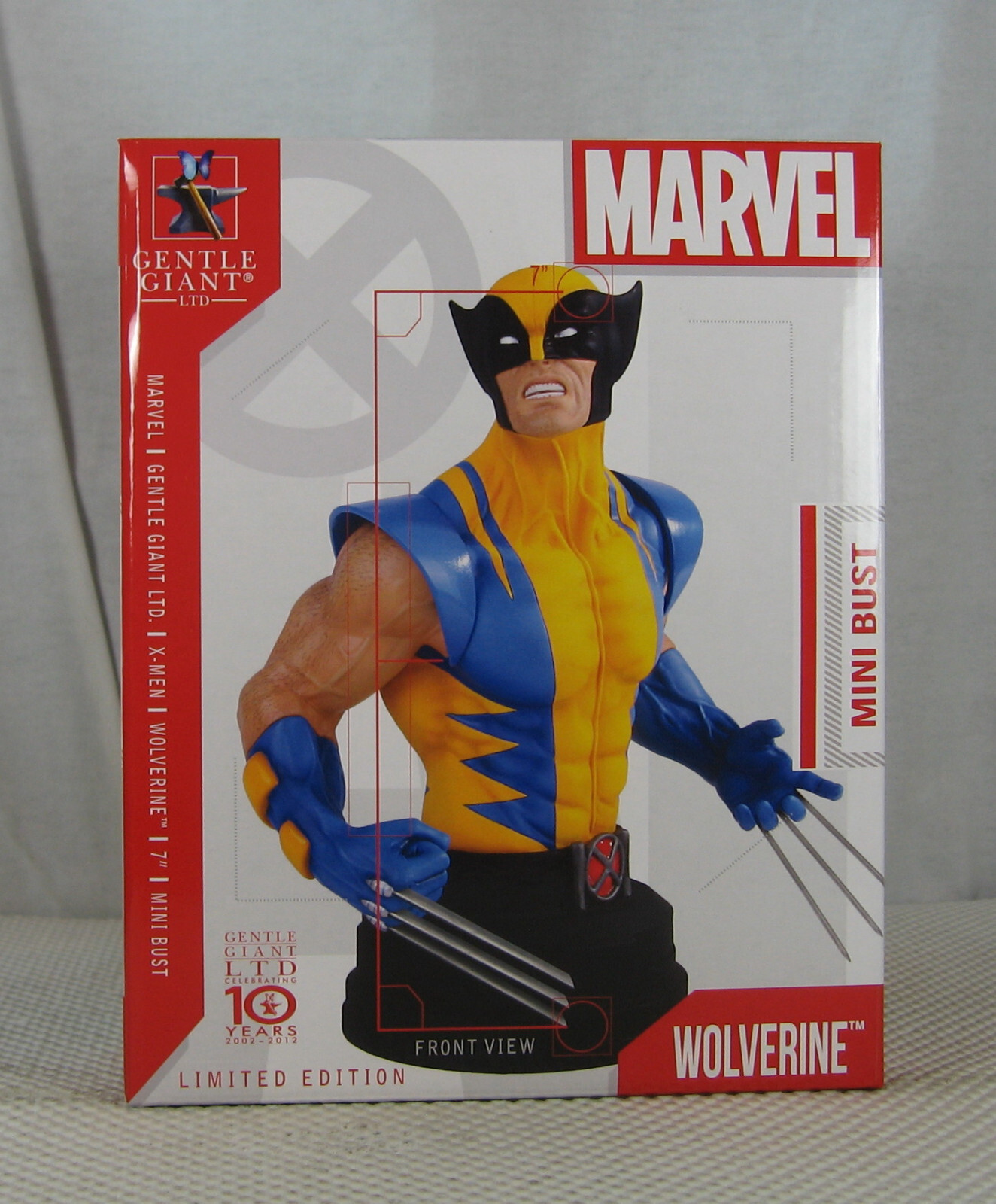 Gentle Giant Wolverine Mini Bust 175/850 Yellow Costume Marvel X-Men ...
