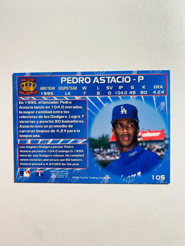 1996 PACIFIC COLLECTION #105 PEDRO ASTACIO NM-MT MLB BASEBALL CARD | eBay