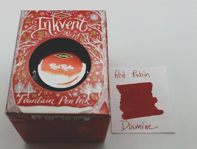 Diamine 50 ml Red Edition Fountain Pen Bottled Ink Inkvent Red Robin | eBay