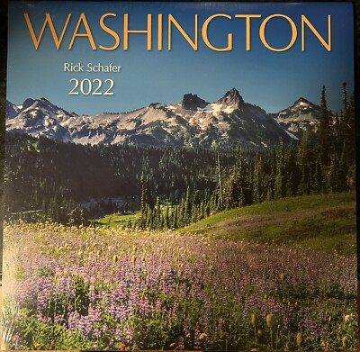 2022 Washington State Wall Calendar 12 x 12 Inch. New In Package. Rick ...