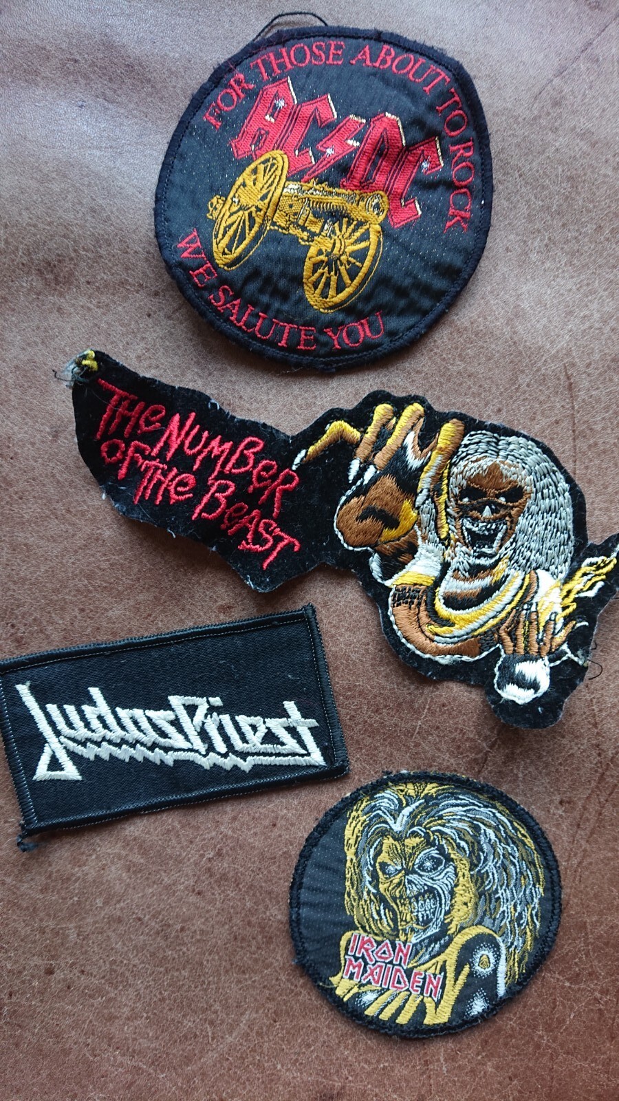 Heavy Metal Vintage 80s Patches Iron Maiden Judas Priest ACDC | eBay UK