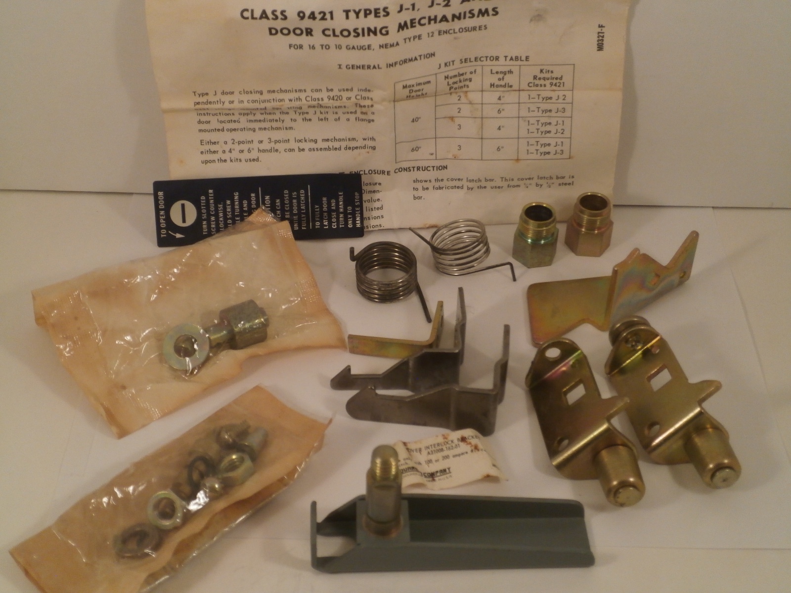 SQUARE D SMALL HANDLE ASSEMBLY KIT 9421 J-2 *NEW/OLD SURPLUS IN BOX* | eBay