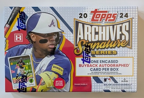 2024 TOPPS BASEBALL ARCHIVES SIGNATURE SERIES ACTIVE PLAYER EDITION ...