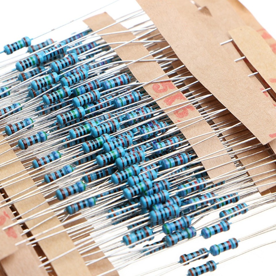560 Pcs Film Fixed Resistor for Electronics Hobbyists Metal Resistors ...
