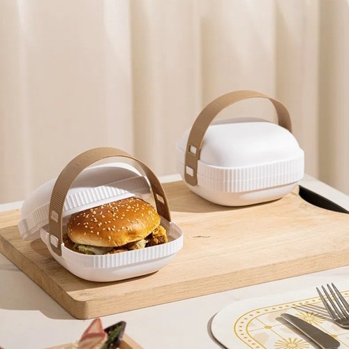 Reusable Lunch Boxes With Sturdy Strap Hamburger Boxes Food Containers ...
