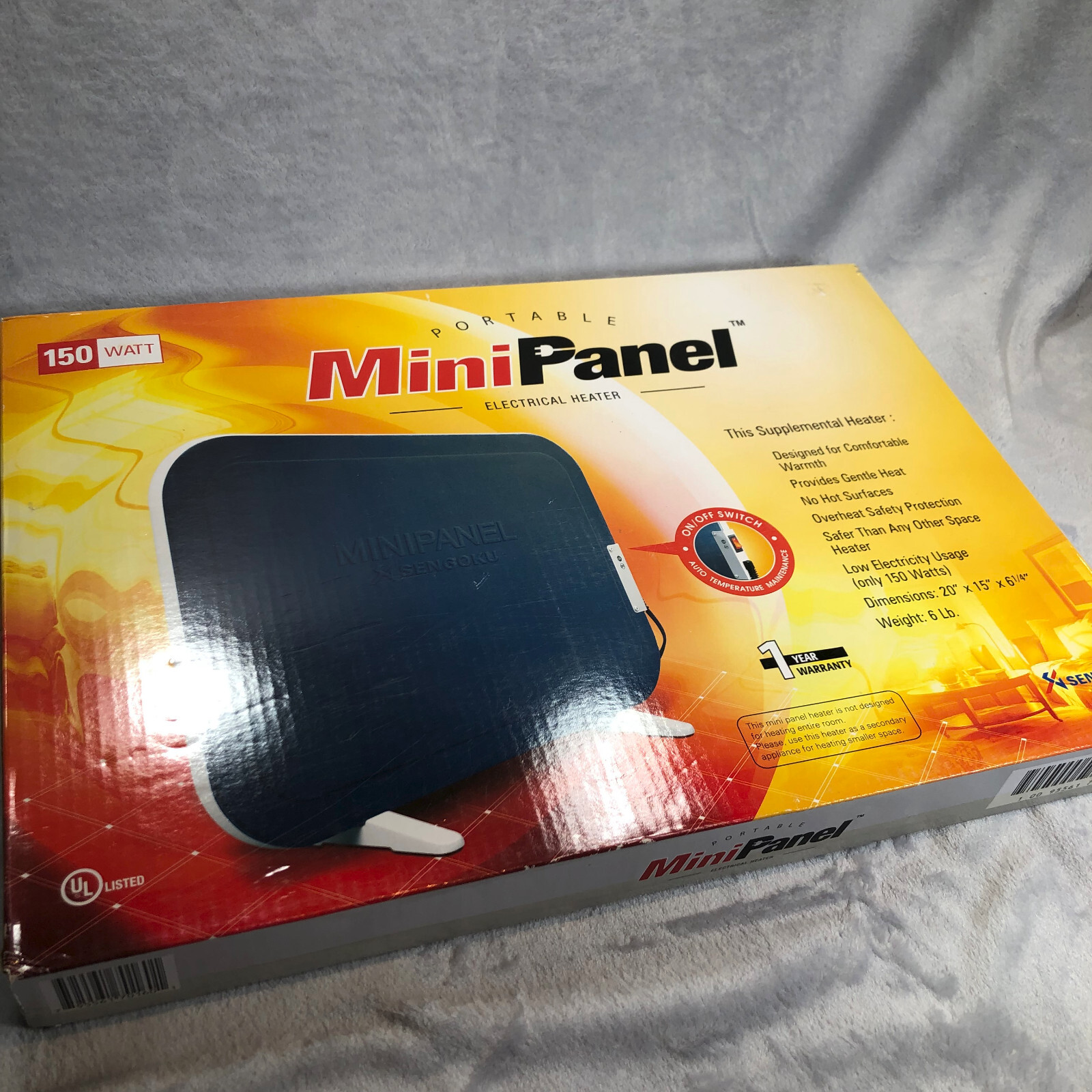 Sengoku 150 Watt Mini Panel Electric Space Heater Sp-160 for sale ...