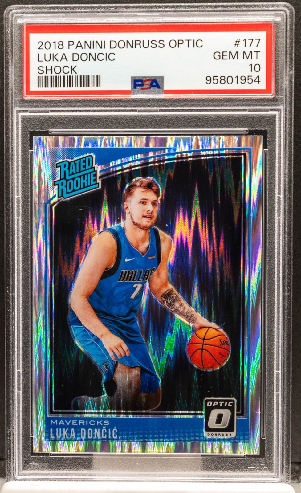 Luka Doncic 2018 Optic #177 Shock Price Guide - Sports Card Investor