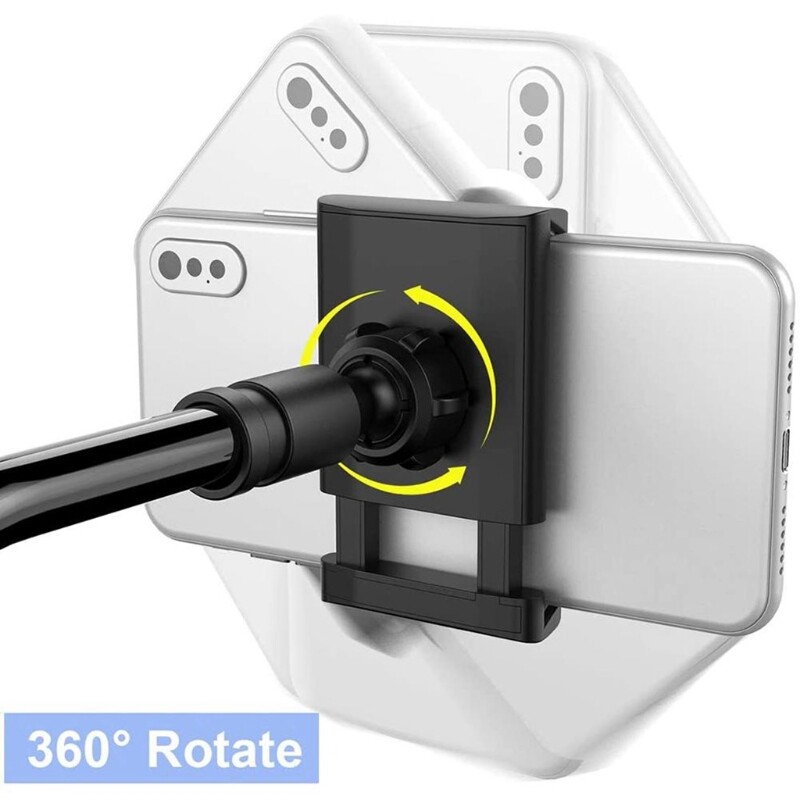 Portable Adjustable Cellphone Clamp Bracket Lazy Stand Retractable ...