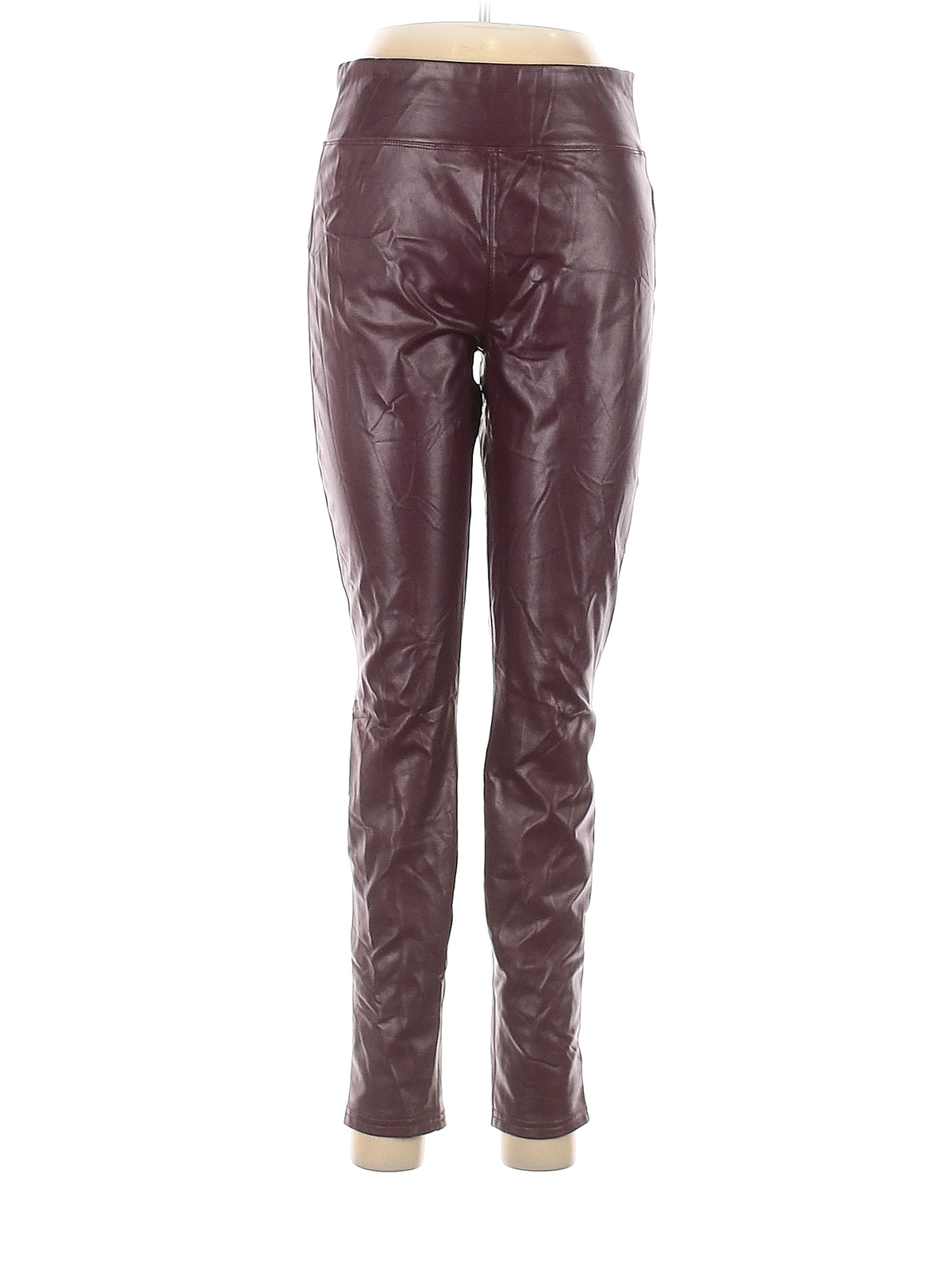 Gap Women Red Faux Leather Pants M | eBay