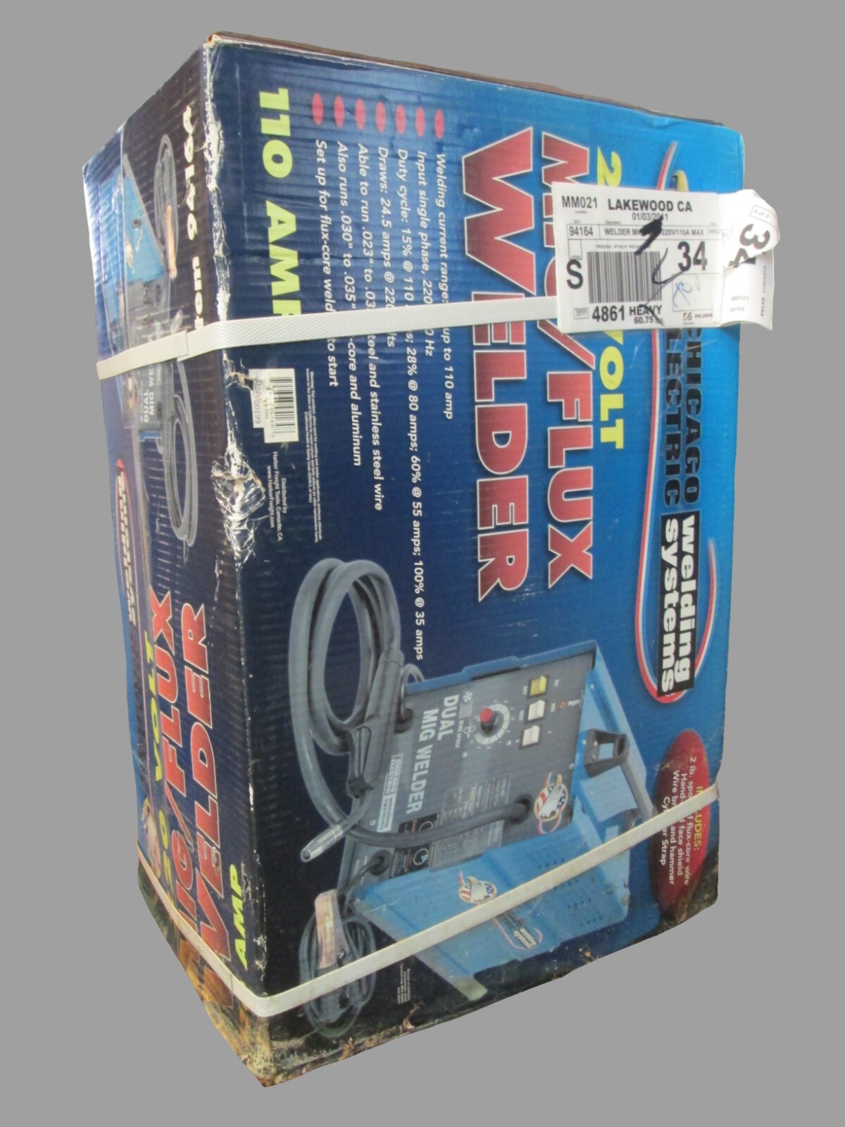 Chicago Electric 94164 Corded Tabletop 220V Dual MIG Welder | eBay