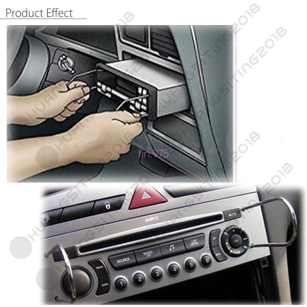 20Pcs Professional Car Radio Stereo o CD Player Removal Install Key ...