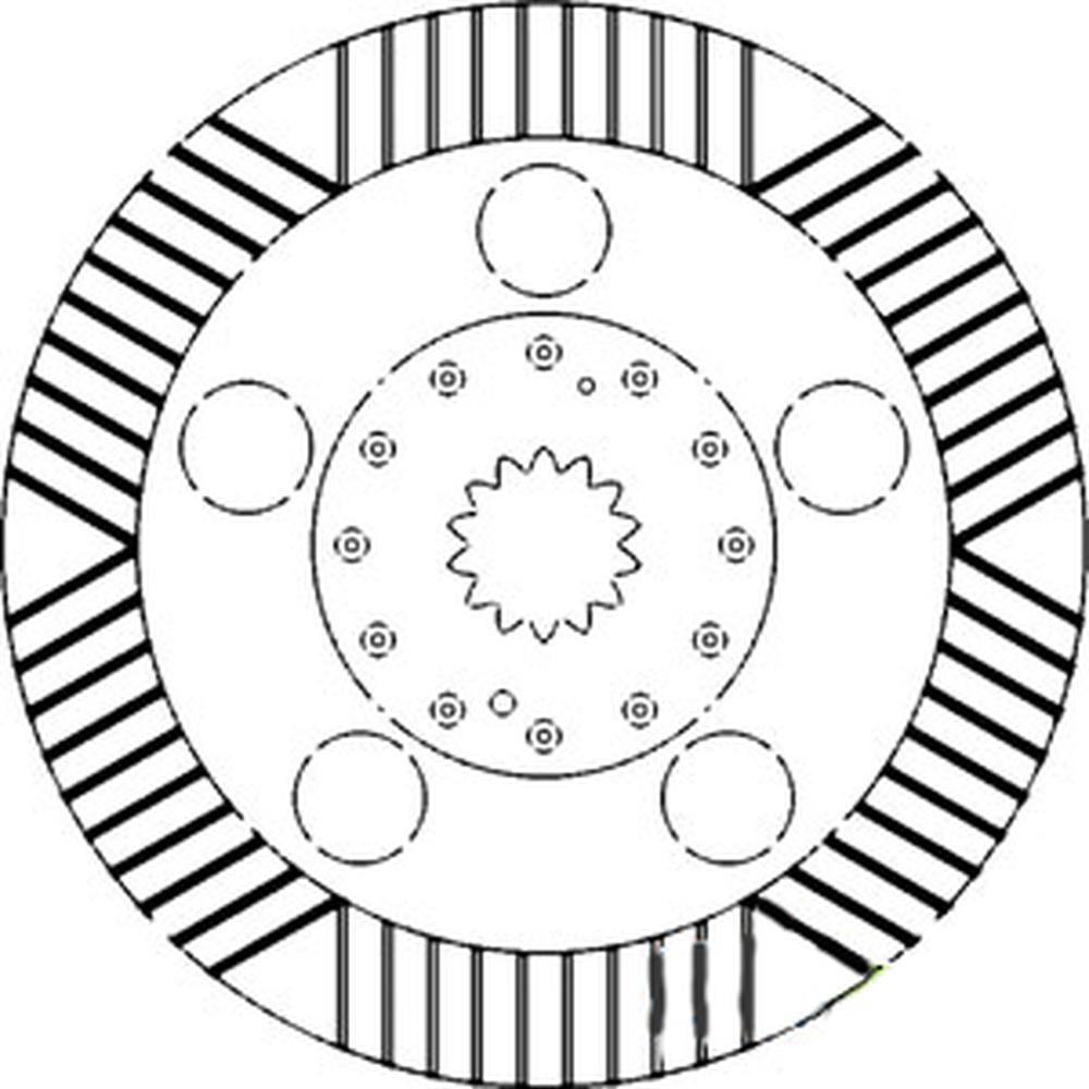 AL171954 4.9MM Brake Disc Fits John Deere Tractor 5310 5415 5615 5715 ...