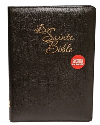 French Bible LARGE PRINT, Louis Segond 1910 Bonded Leather Zipper | eBay