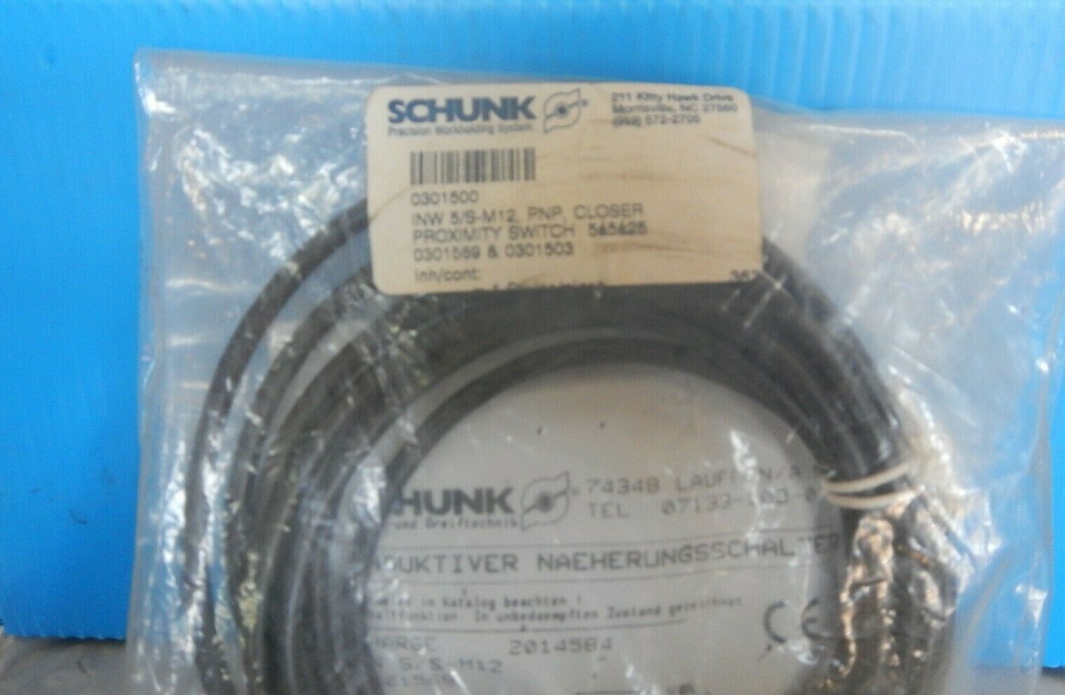 Schunk 0301500 Inductive Sensor | eBay
