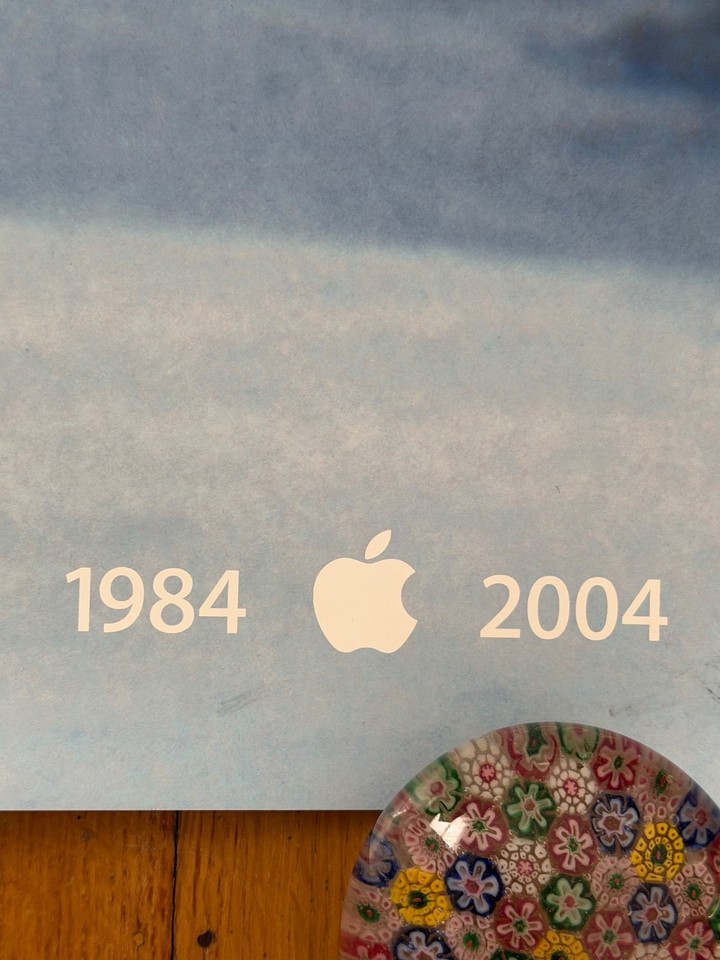 APPLE COMPUTERS 1984-2004 VINTAGE ORIGINAL "1984" ADVERTISEMENT POSTER ...