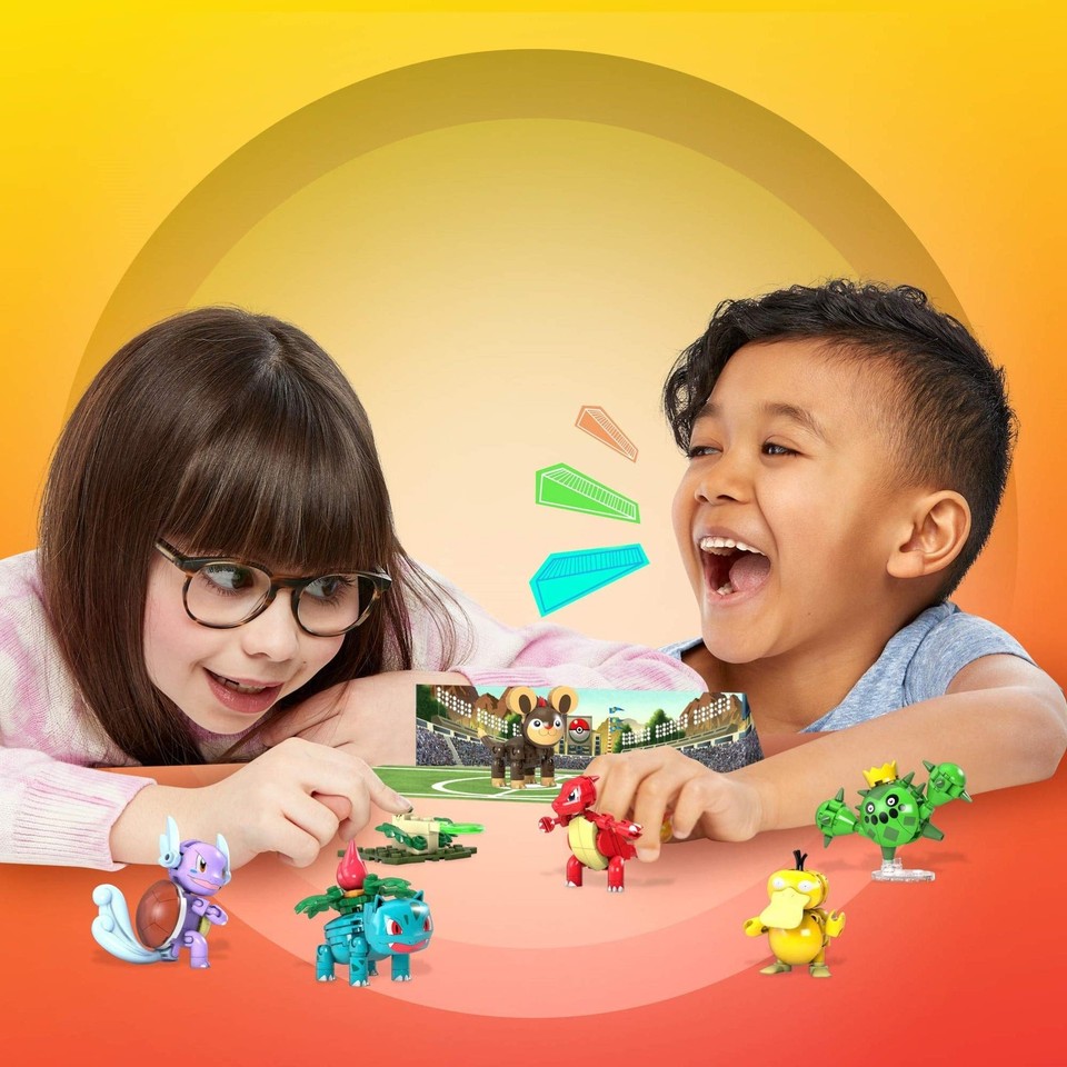 MEGA Pokémon Action Figure Building Toys Set for Kids, Trainer Team ...
