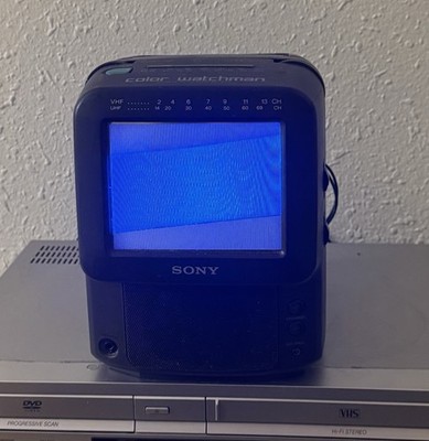 Sony Color Watchman FDT-5BX5 Vintage Portable 5" Color CRT TV Radio | eBay