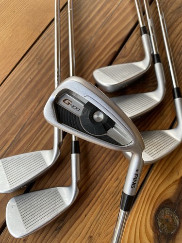 PING G400 5-PW IRON SET Black Dot PING AWT 2.0 Stiff Flex Steel | eBay