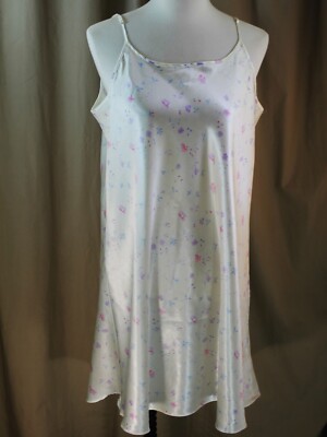 Delicate Treasures Intimates Large Ivory Floral Nightgown | eBay