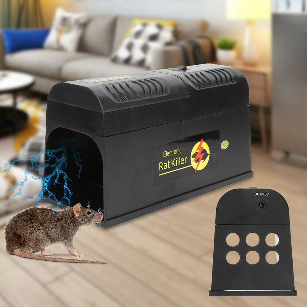 Electric Rat Killer High Voltage Electronic Rodent Mouse Trap Zapper ...