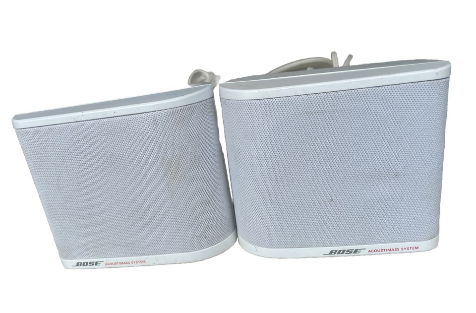 2 x Vintage Bose First Gen Double Cube Speakers W Cables Bose Sound ...