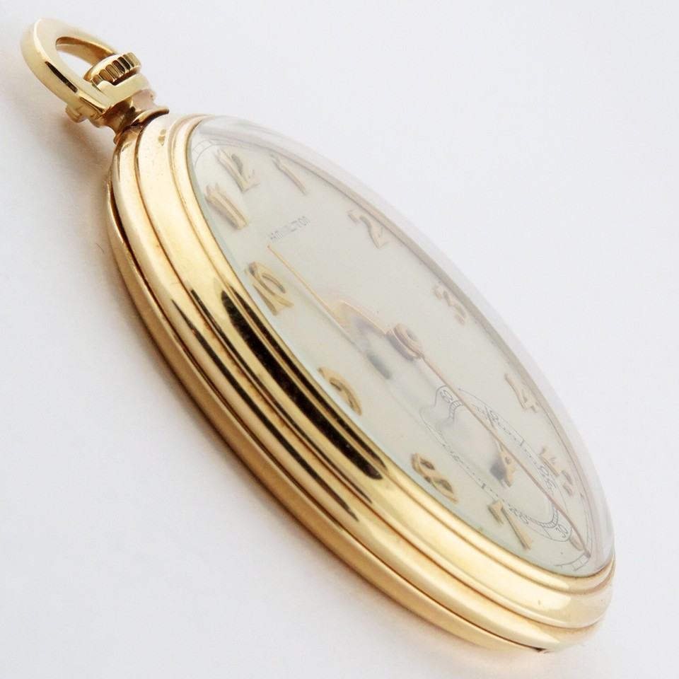 Hamilton 921 14K Solid Gold 10s 44.5mm 21j Berkshire Presentation ...
