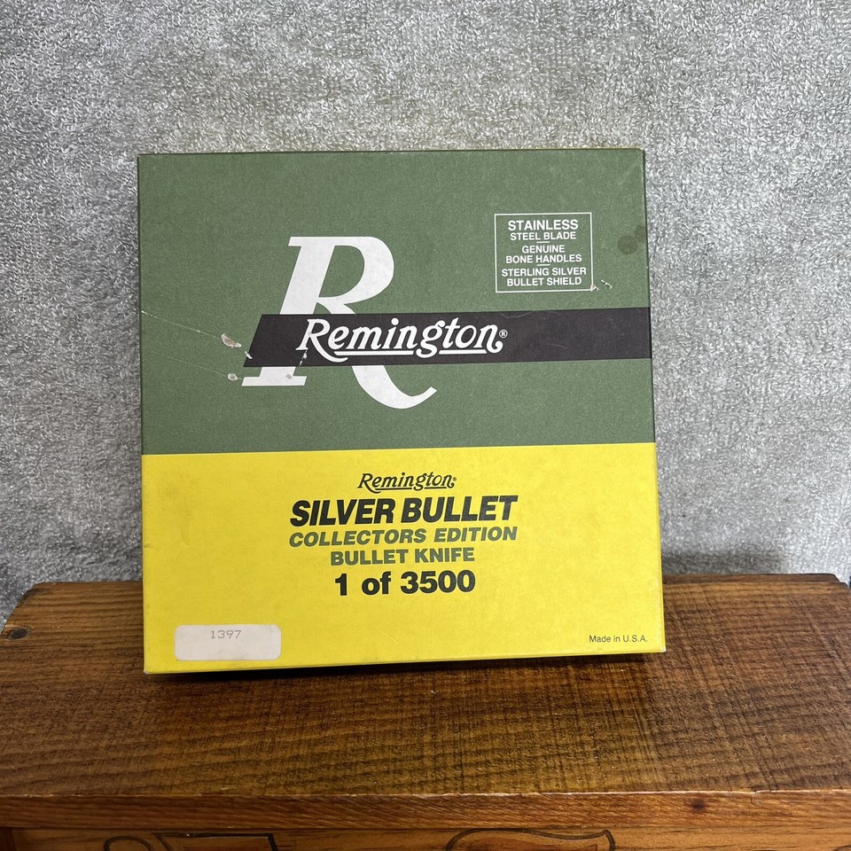 Remington USA Master Guide R1273 Banana Silver Bullet 1995 Pocket Knife ...
