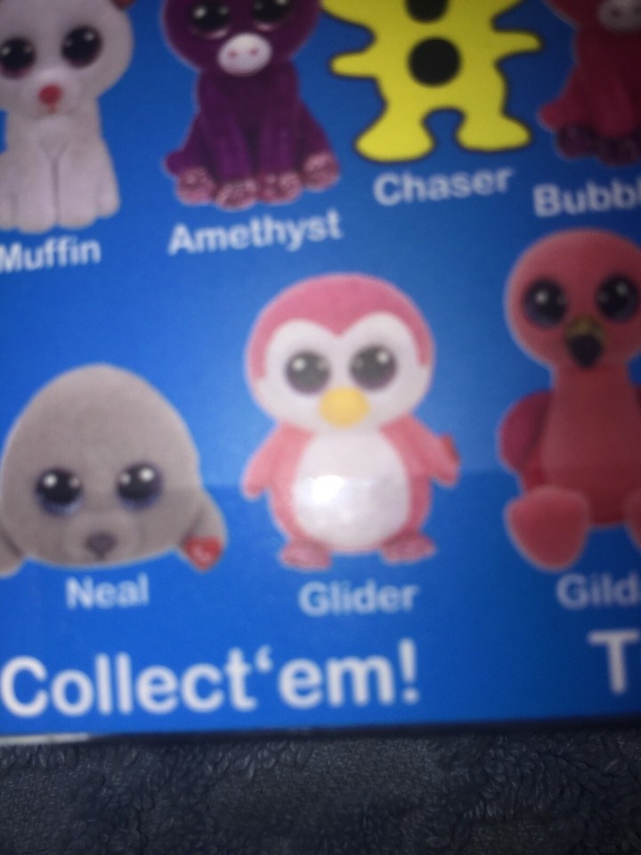 TY Beanie Boos - Mini Boo Figures Series 3 - GLIDER the Pink Penguin (2 ...