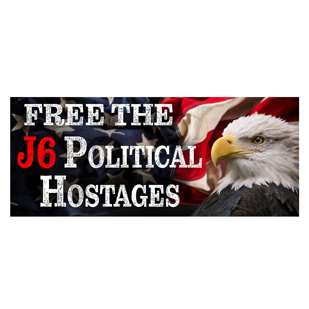 Free The J6 Hostages Car Decals 2 Pack Removable Bumper Stickers (9x4 ...
