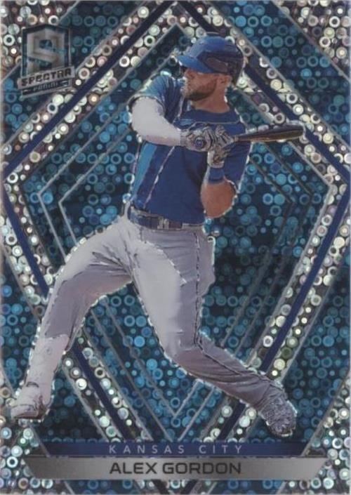 2020 Panini Chronicles - Spectra Alex Gordon #3 Neon Blue Prizm /99 for ...