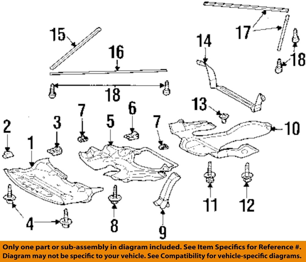 Mercedes MERCEDES-BENZ OEM SL65 AMG Splash Shield-Support Brace Screw ...
