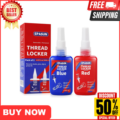 ThreadLocker 242 and 271, Thread Lock Medium and High Strength Lock ...