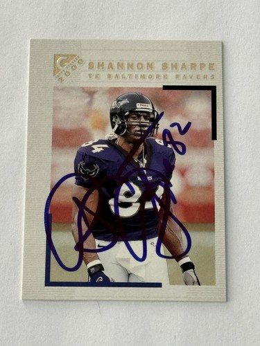 Shannon Sharpe 2000 Topps Gallery Authentic Signed Autograph Auto Card ...