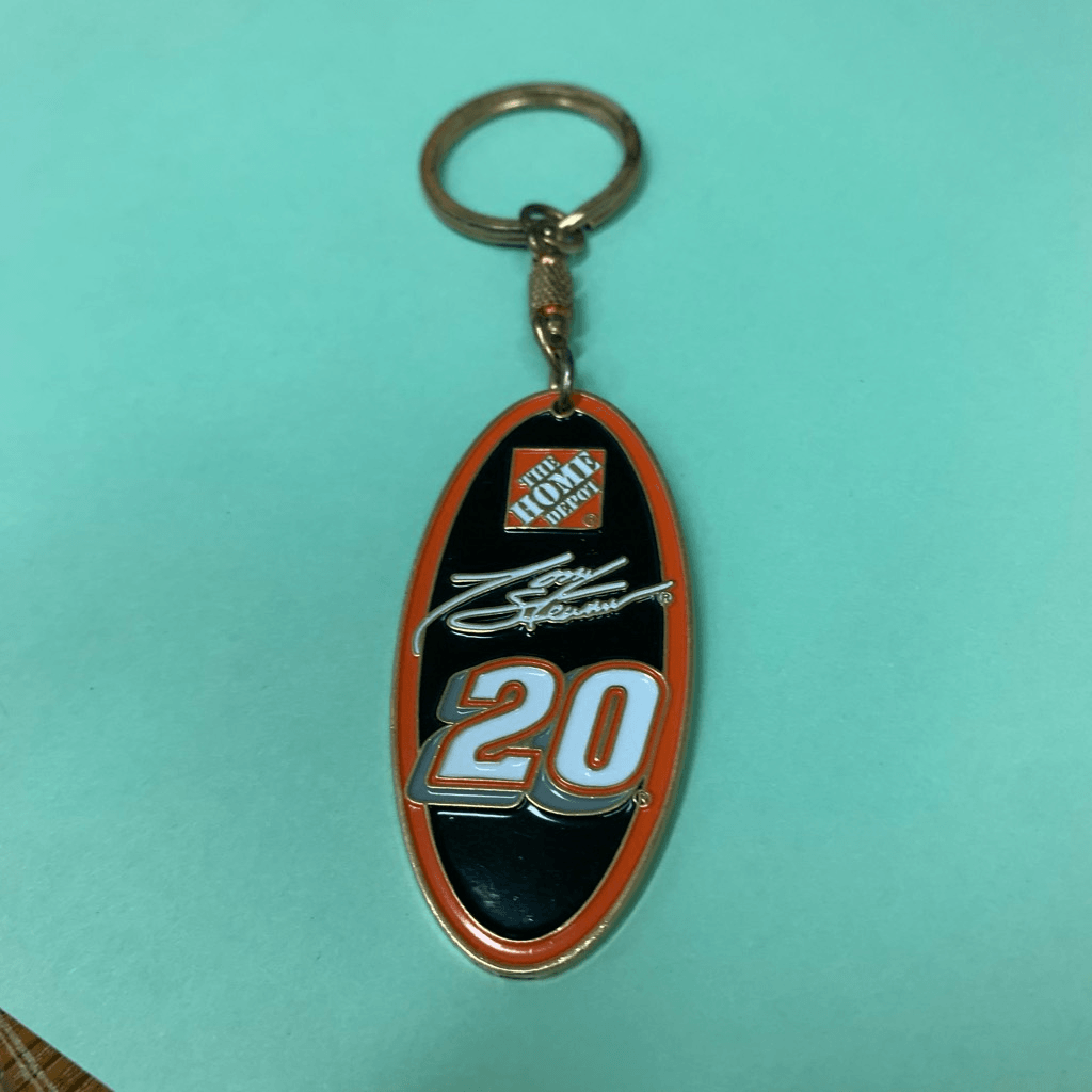 Tony Stewart #20 Home Depot Joe Gibbs Racing NASCAR Gold Tone Keychain ...