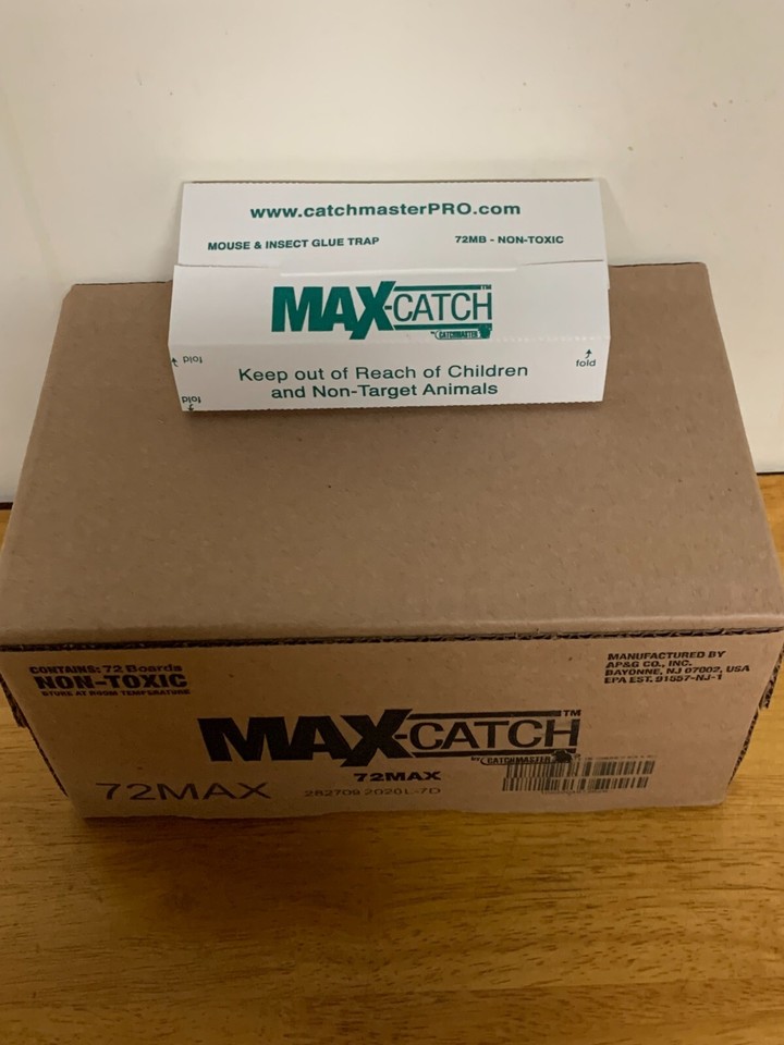 Catchmaster 72MAX Glue Boards (1) Box 72 Boards Mice, Roaches,Spiders,BedBugs. | eBay