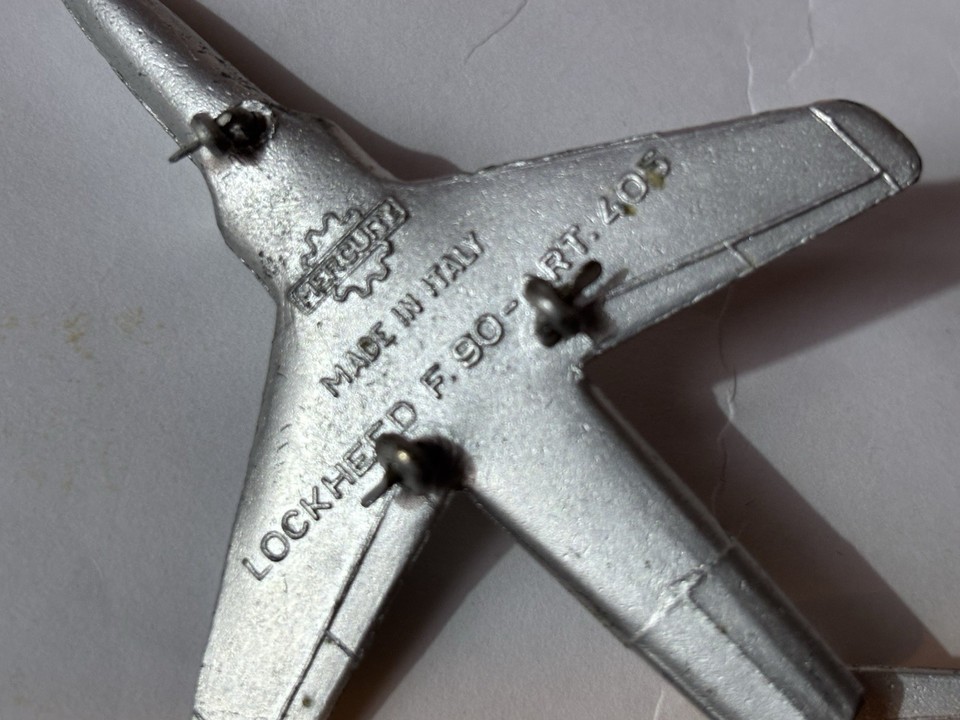 Vintage Italian Diecast Mercury #405 USAF Lockheed F90 Fighter Bomber ...