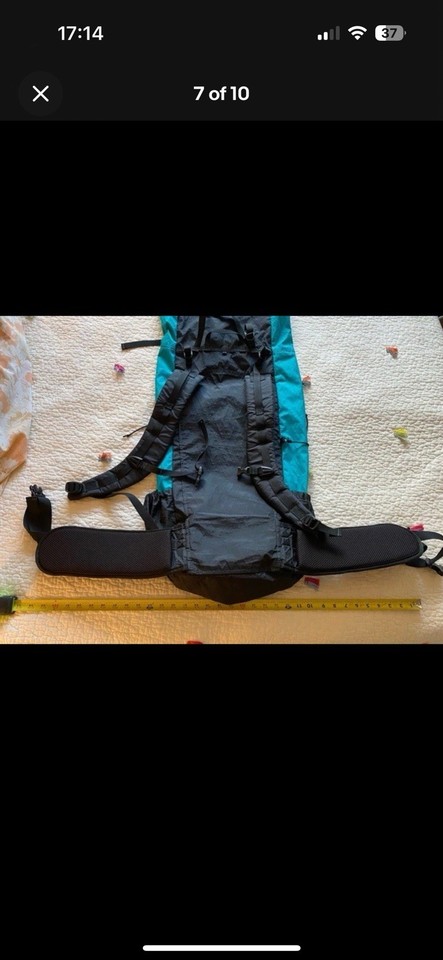 Waymark Gear Co. L/XL Frameless Ultralight Backpacking BackPack UL | eBay